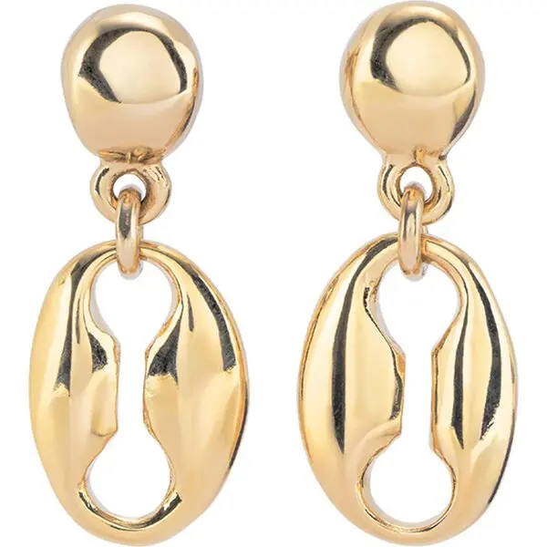 UNODE50 Link Drop Earrings - Gold