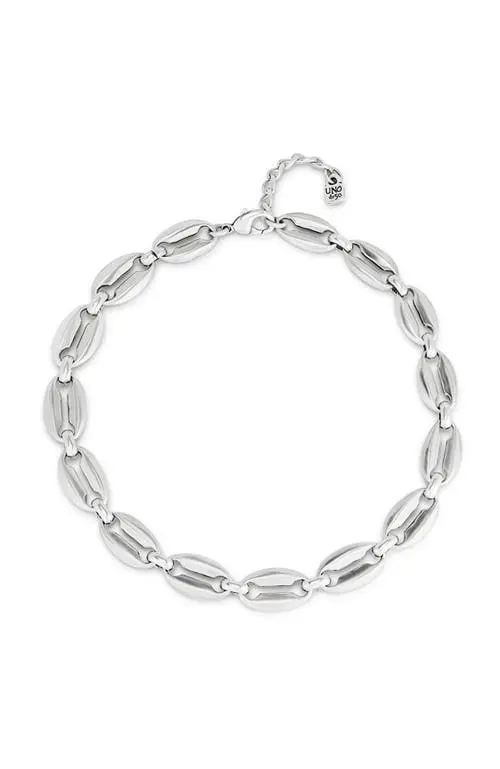 UNODE50 Short Link Chain Necklace - Silver
