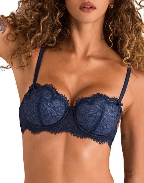 ADORE ME Karah Push Up Balconette Bra - Dark Blue