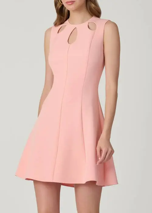 Shoshanna Alexandra Crepe Mini Dress
