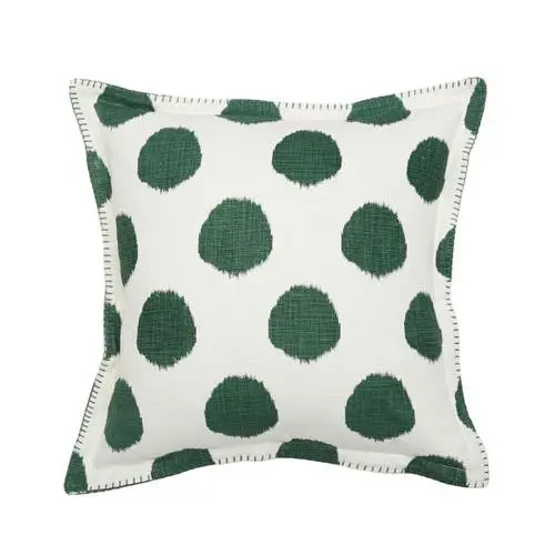 CAROL & FRANK Jungle Dot Printed Accent Pillow 20" X 20 - Green