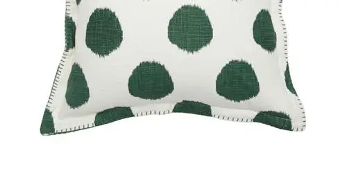 Carol & Frank Jungle Forest Dot 100% Cotton Printed Accent Throw Pillow 20" X 20"