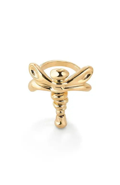 UNODE50 Dragonfly Fashion Ring - Gold