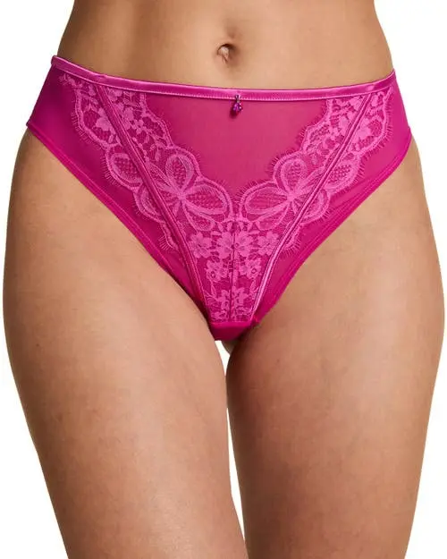 Hunkemoller Prina High-waisted Highleg Brazilian - Rose Violet