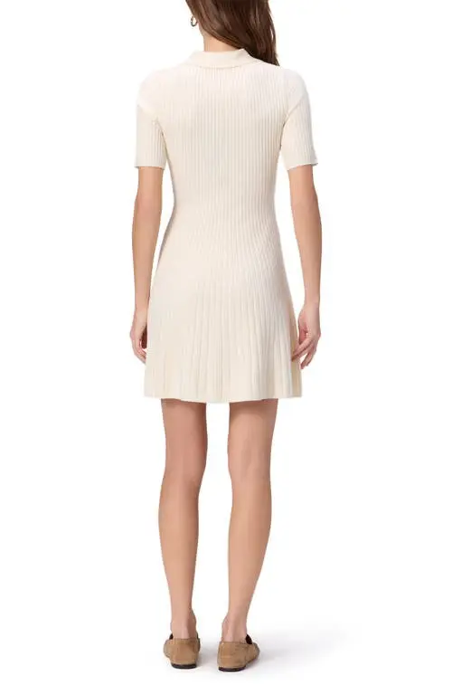 Paige Olie Rib Polo Sweater Dress - Ecru
