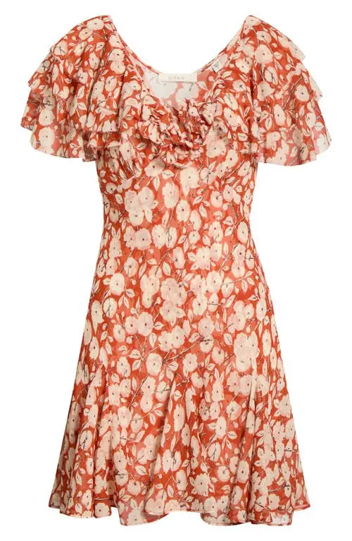 DÔEN Alcida Floral Silk Minidress