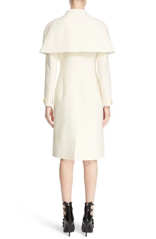 Fendi Floral And Crystal Embellished Wool And Silk Gazar Coat