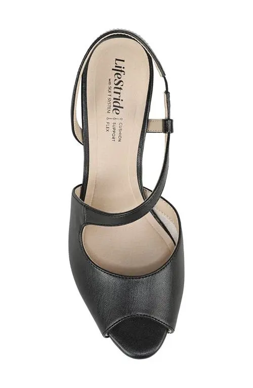 LIFESTRIDE Theo Slingback Sandal - Black