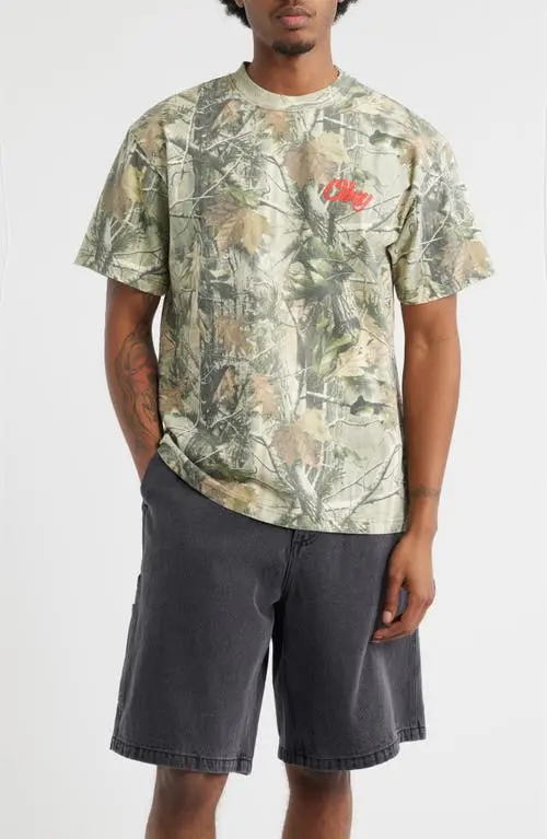 Obey Airbrushed Rose Logo Camouflage T-shirt
