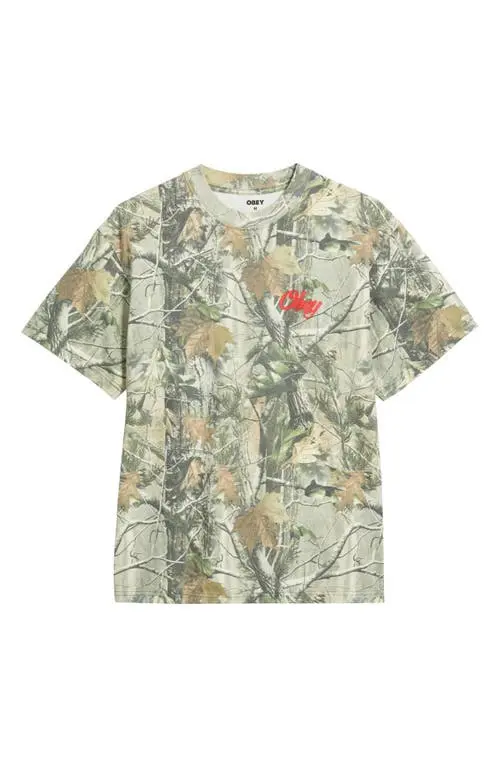Obey Airbrushed Rose Logo Camouflage T-shirt