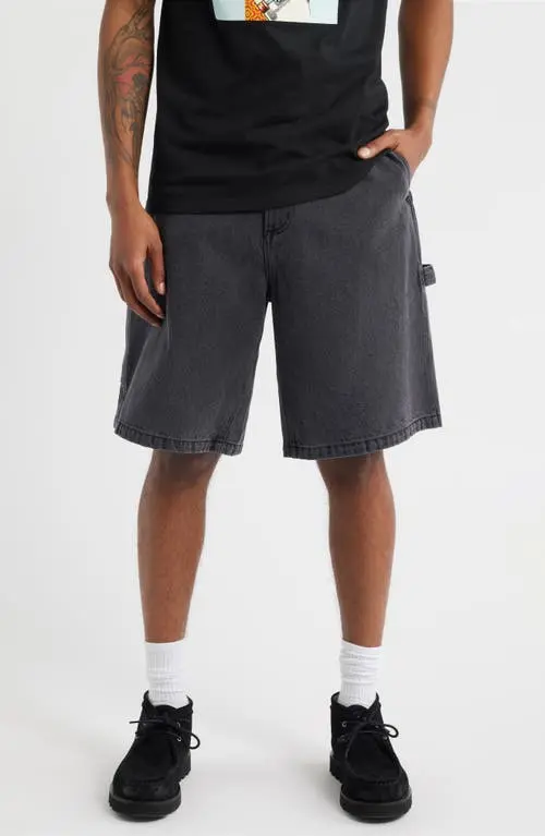 Obey Bigwig Denim Carpenter Shorts - Black Ash