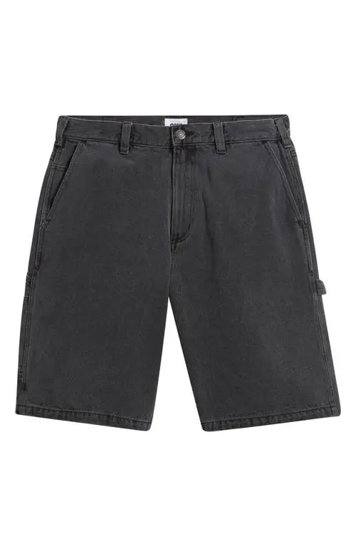 Obey Bigwig Denim Carpenter Shorts - Black Ash