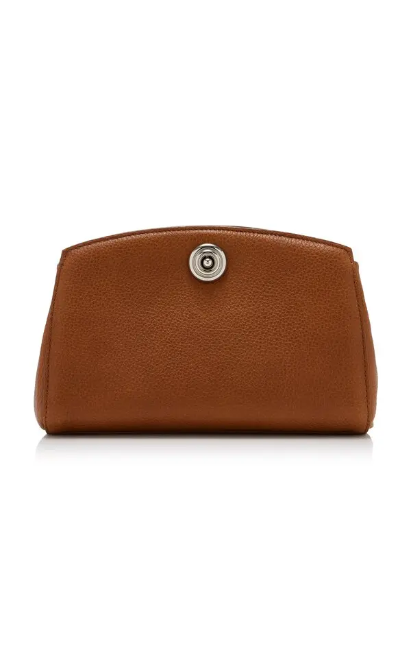 LIFFNER Push-lock Leather Clutch