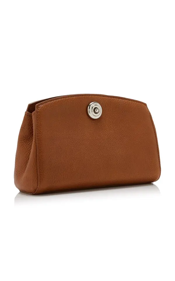 LIFFNER Push-lock Leather Clutch