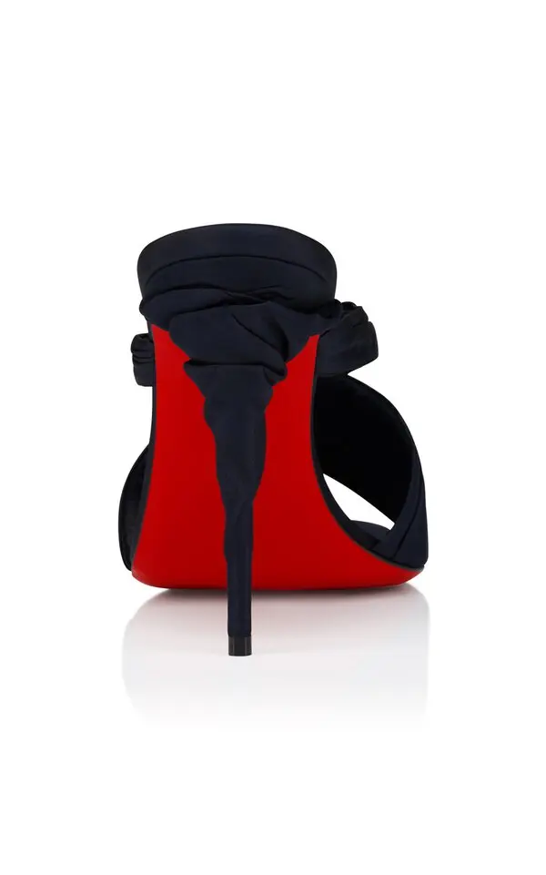 CHRISTIAN LOUBOUTIN Affabula 100mm Taffeta Mules - Navy