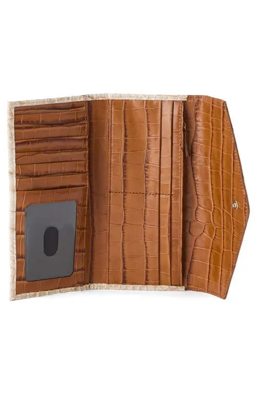 Brahmin Veronica Croc Embossed Leather Wallet
