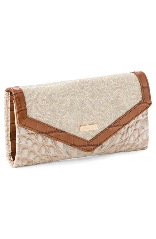 Brahmin Veronica Croc Embossed Leather Wallet