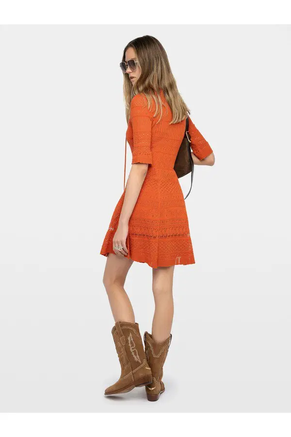 Zadig&Voltaire Memphisa Pointelle Mini Dress