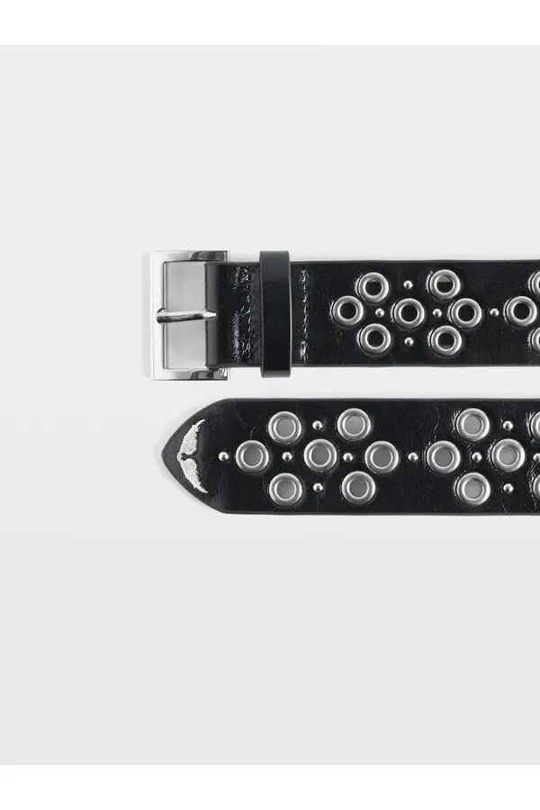 Zadig&Voltaire Starlight Eyelets Leather Belt