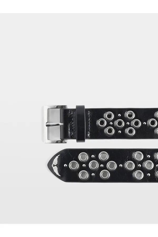 Zadig&Voltaire Starlight Eyelets Leather Belt