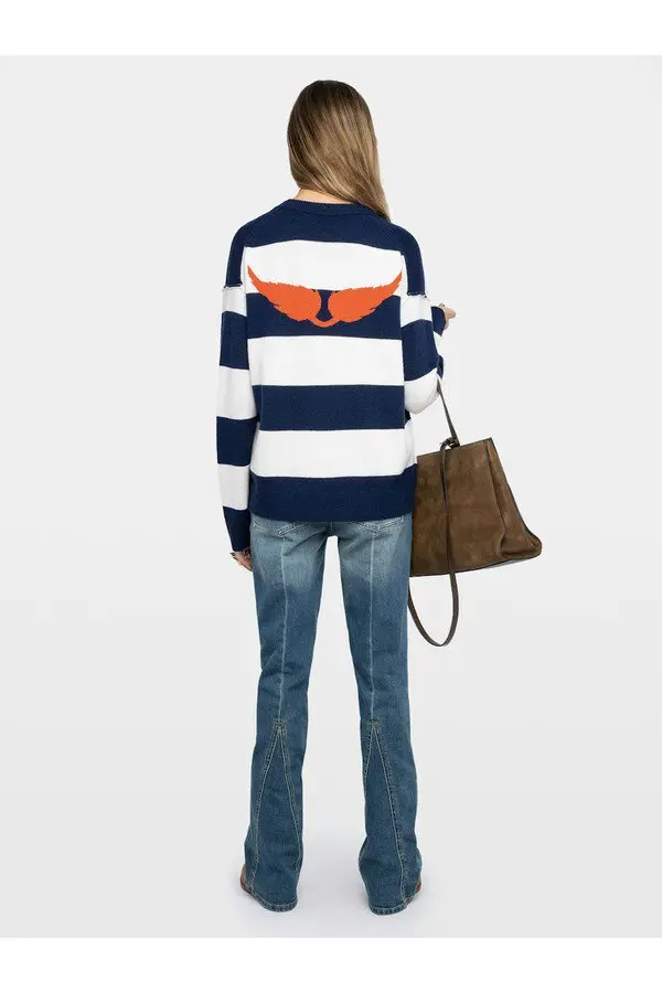 Zadig&Voltaire Striped Wool-cashmere Sweater
