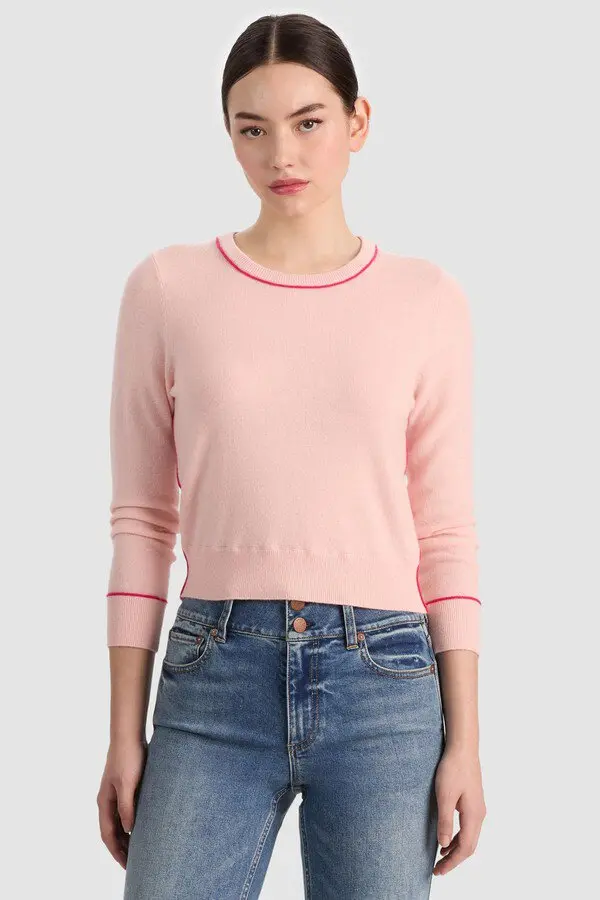 Alice + Olivia Carolann Cashmere Pullover