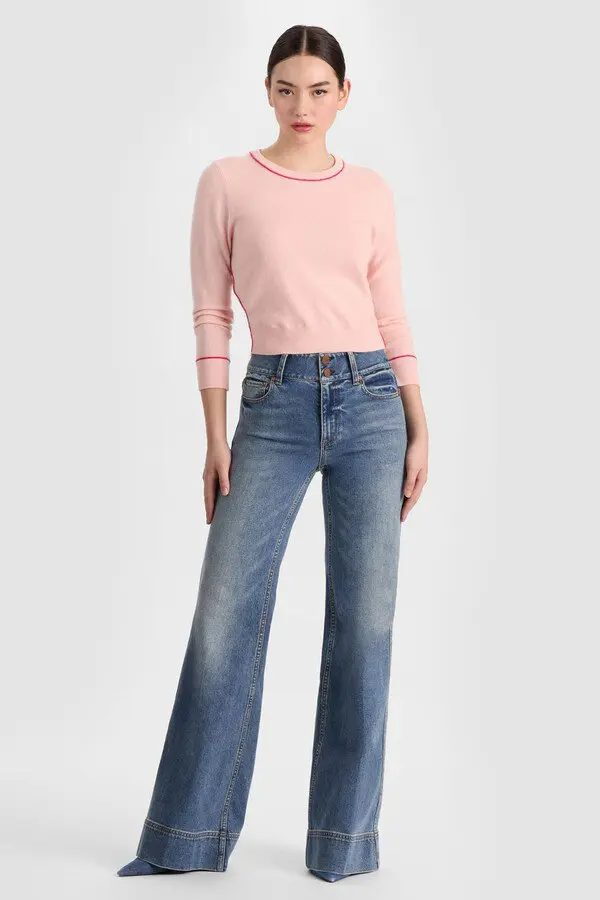 Alice + Olivia Carolann Cashmere Pullover