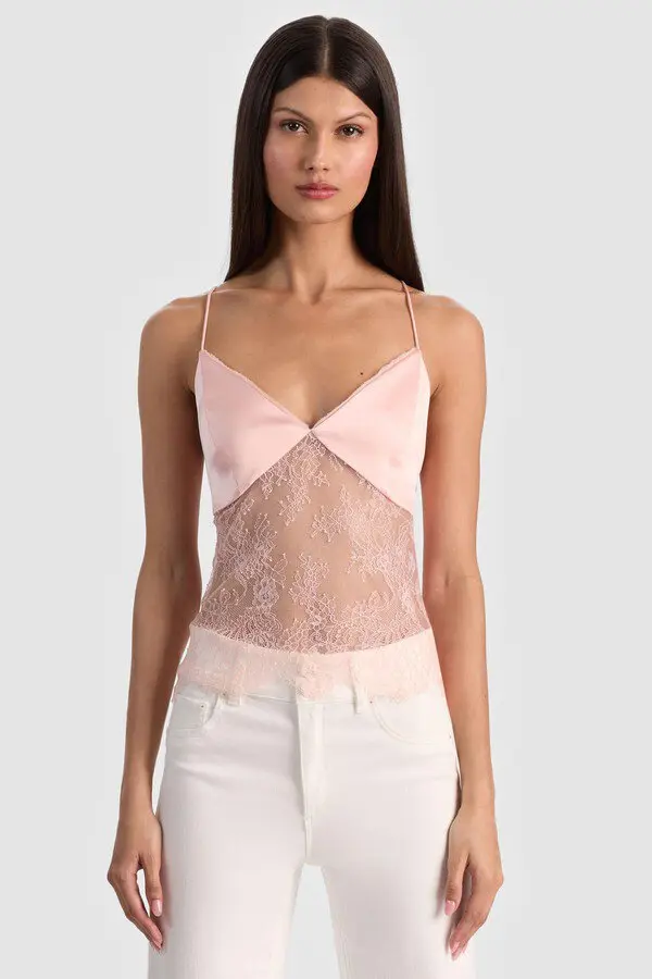 Alice + Olivia Julietta Lace Tank