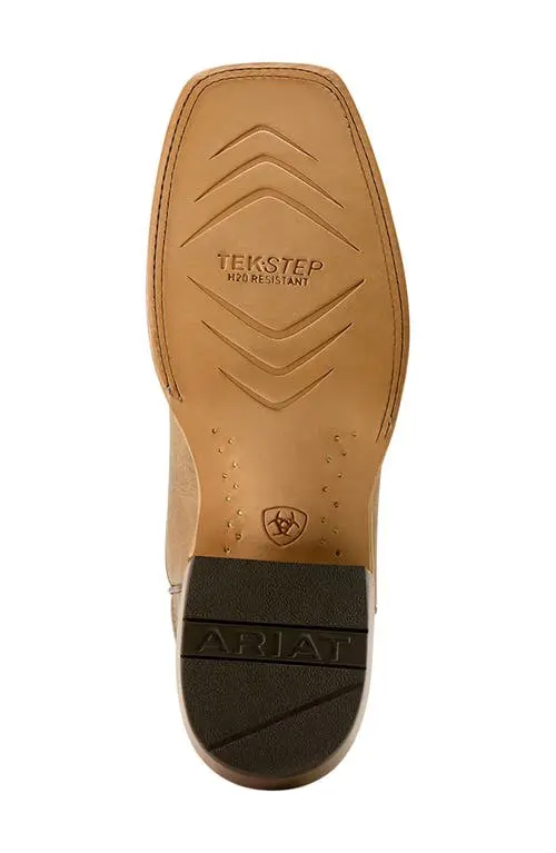 Ariat Preston Wide Square Toe Cowboy Boot - Light Brown