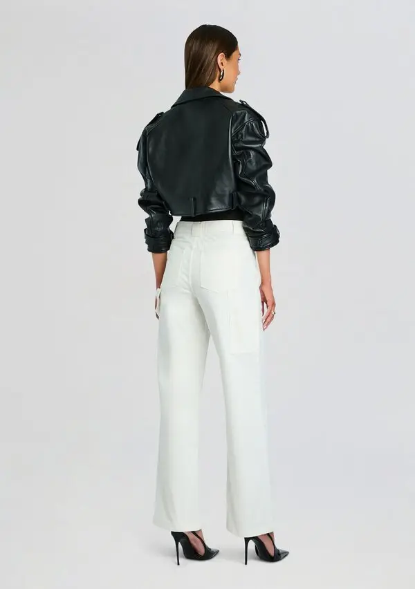 SEROYA Angelique Denim Pant - White