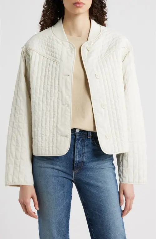 Rag & Bone Margot Quilted Jacket - Plain Tan