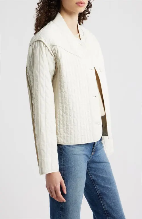 Rag & Bone Margot Quilted Jacket - Plain Tan