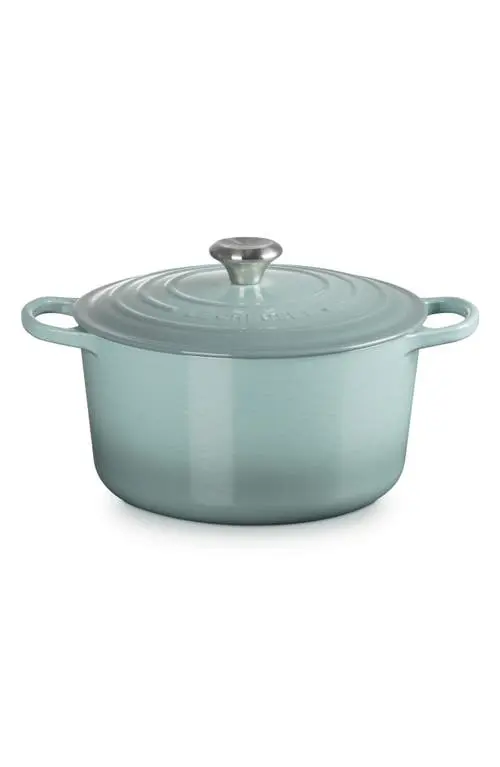 LE CREUSET Signature 6.5-quart Round Enamel Cast Iron Dutch Oven - Sea Salt