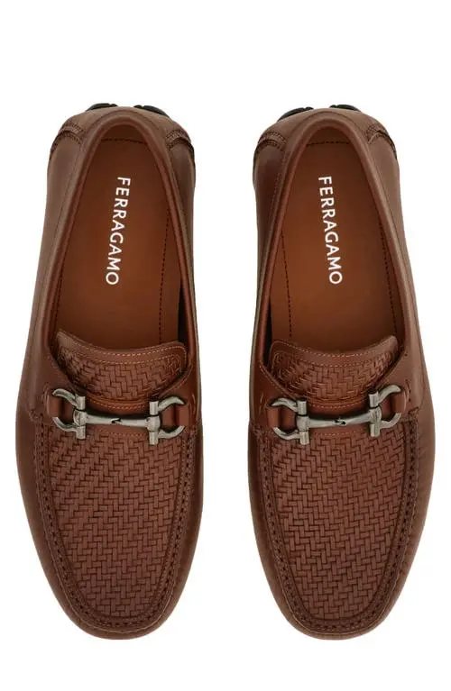 FERRAGAMO Parigi Bit Driving Shoe - Midbrown
