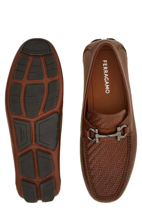 FERRAGAMO Parigi Bit Driving Shoe - Midbrown