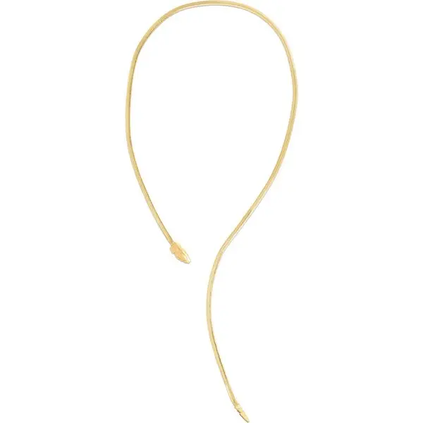 ALLUREZ 14k Serpent Pendant Necklace - Yellow Gold