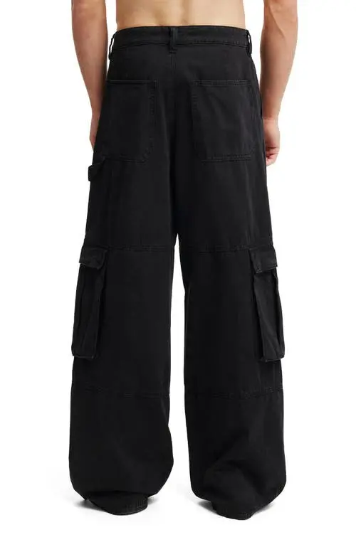 COTTON ON Super Baggy Cargo Pant - Black