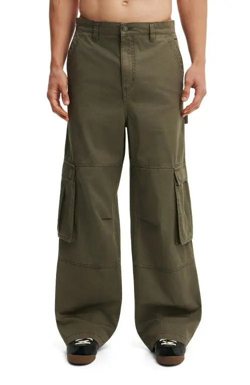 COTTON ON Super Baggy Cargo Pant - Military
