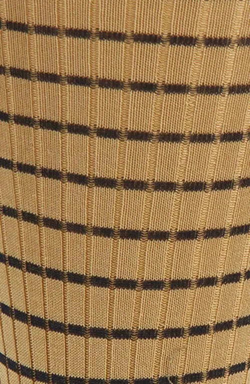 Pantherella Downe Stripe Dress Socks - Sand