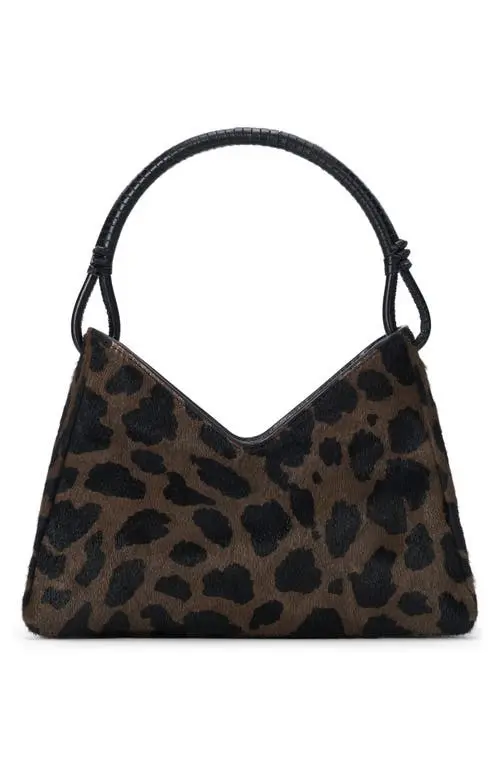 Staud Valerie Calf Hair Shoulder Bag - Leopard