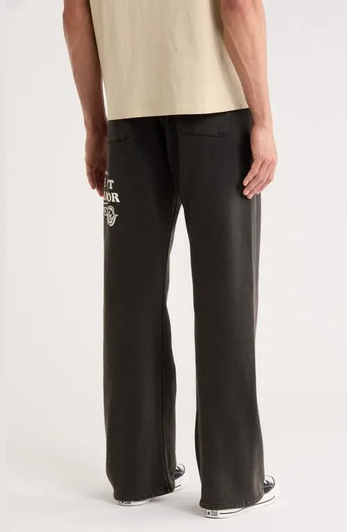 HONOR THE GIFT Not Allowed Graphic Cotton Fleece Pants