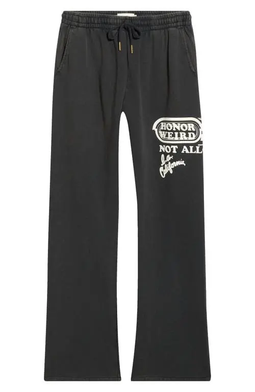 HONOR THE GIFT Not Allowed Graphic Cotton Fleece Pants