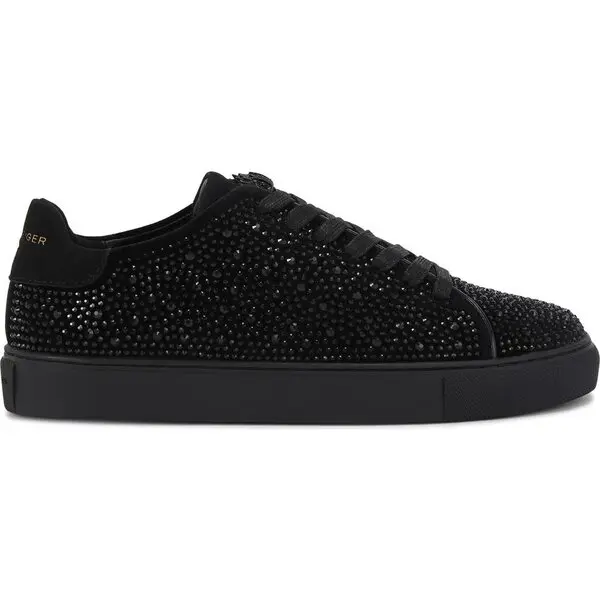 Kurt Geiger Lennon Crystal Low Top Sneakers - Black