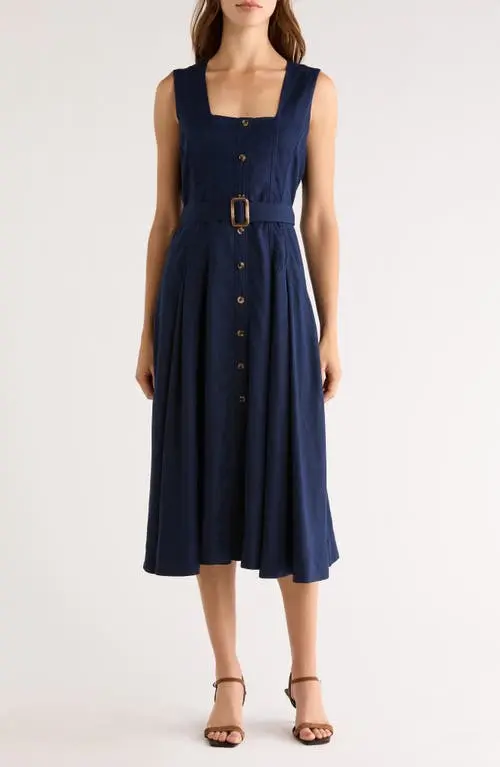 CECE DUPRAZ Belted Midi Dress