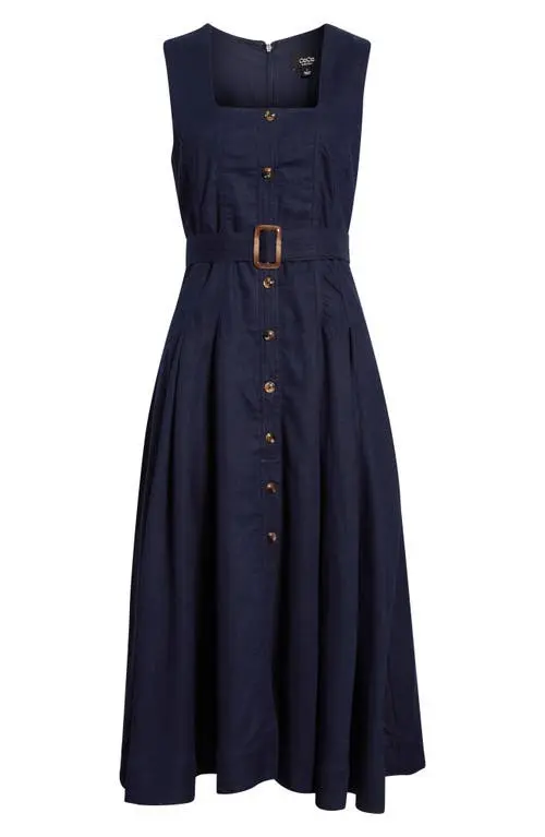 CECE DUPRAZ Belted Midi Dress