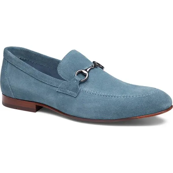 Johnston & Murphy Higgins Bit Loafer - Denim Suede
