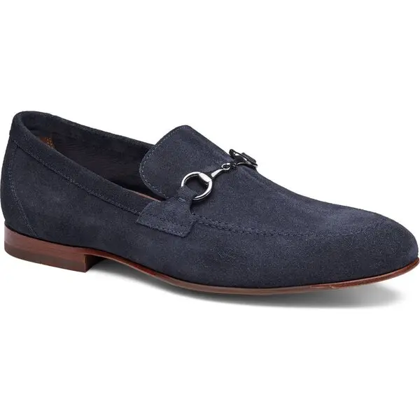 Johnston & Murphy Higgins Bit Loafer - Navy Suede