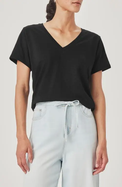 Splendid Louisa V-neck T-shirt - Black