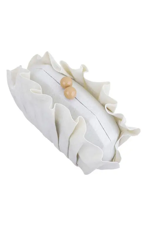 Nina Reef Clutch - Silver