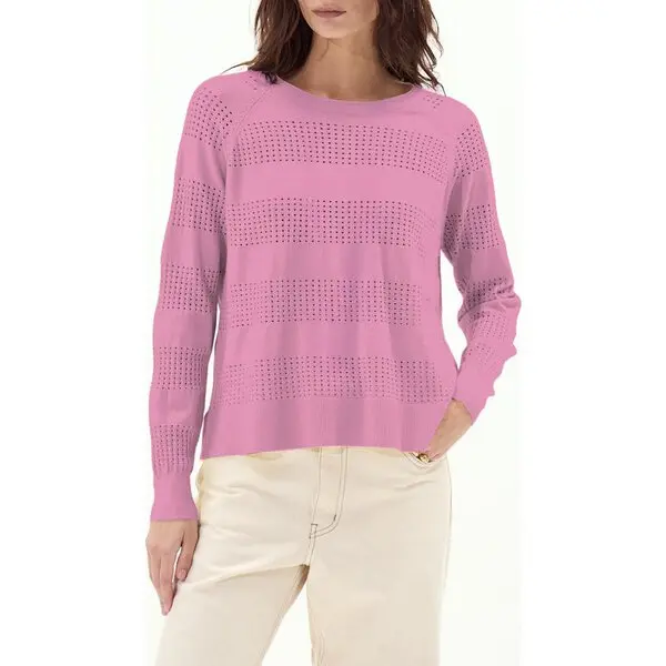 Deluc Creta Openwork Sweater - Pink
